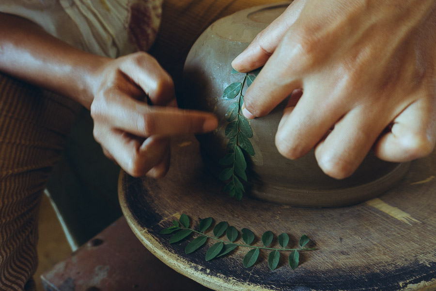 Training at Terra Crafts Pottery - a muddy road