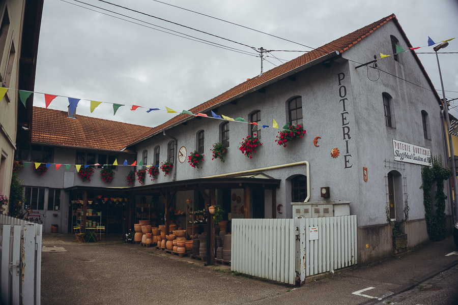 The Pottery Village of Soufflenheim - a muddy road
