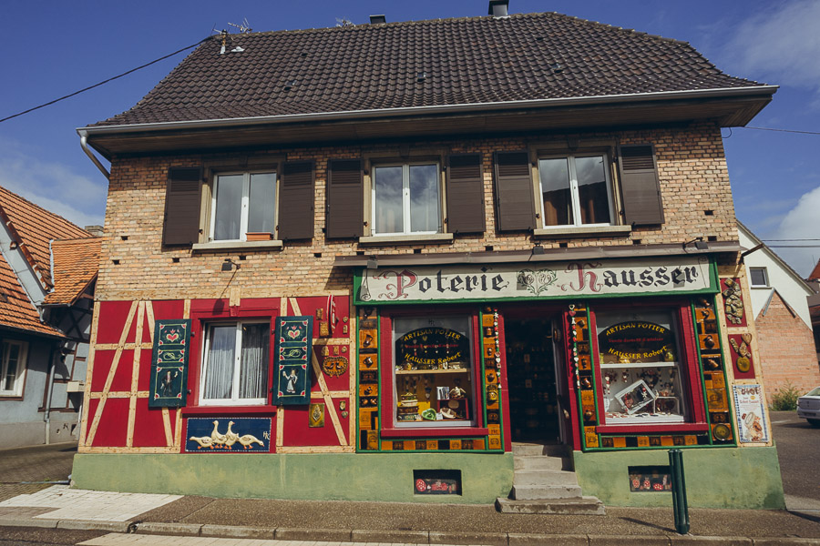 The Pottery Village of Soufflenheim - a muddy road
