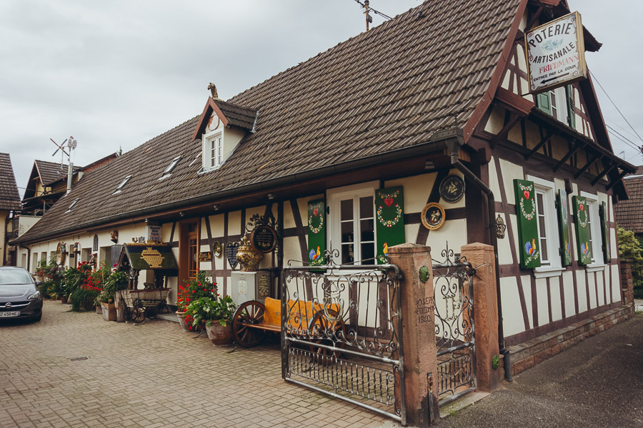 The Pottery Village of Soufflenheim - a muddy road